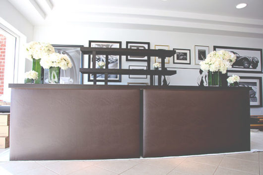 Custom Leather Bar Rental in Los Angeles & Nationwide | Red Carpet Systems
