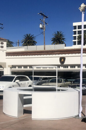 Circular Bar Rental + Branding For Los Angeles, Vegas, CA Events