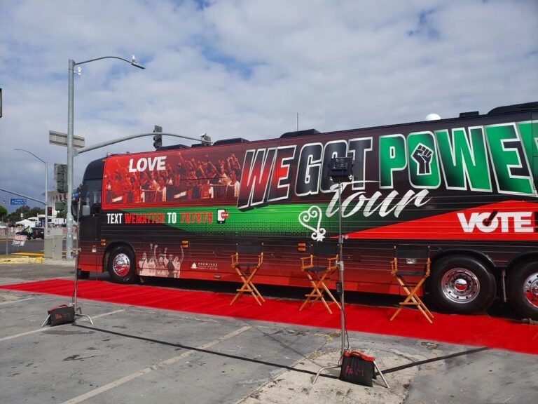 Voting Education Bus Installation - Red Carpet Systems