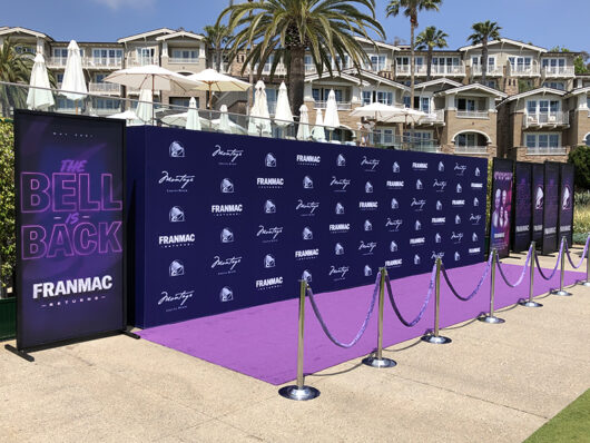 Taco Bell Event Installation in Laguna Beach - Red Carpet Systems
