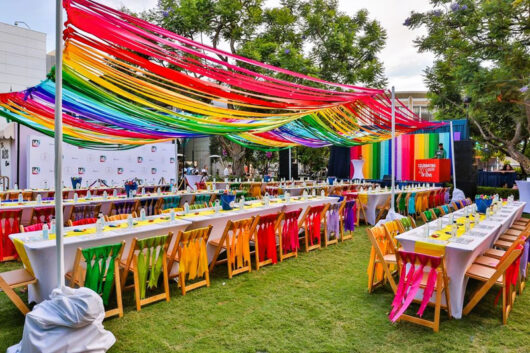 Pride Bingo Installation in Los Angeles | Red Carpet Systems