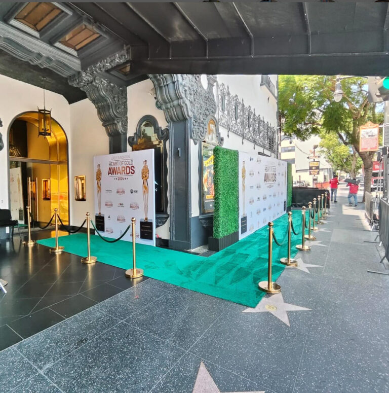 Green Carpet Arrival for the Heart of Gold Awards - Red Carpet Systems