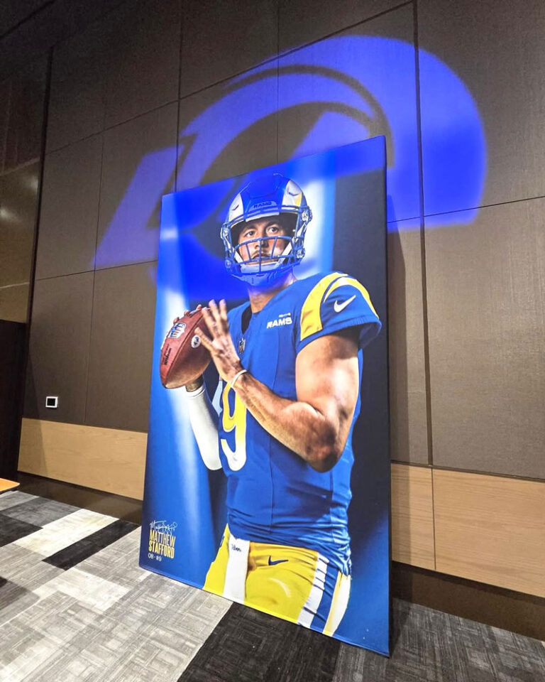 Los Angeles Rams Display Walls Custom Printed